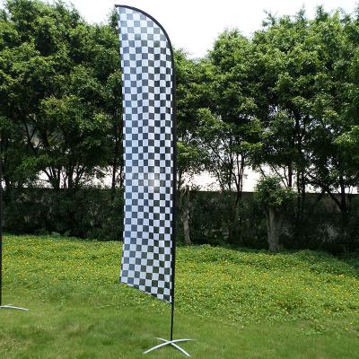 China Advertising Barber Feather Flag Single Double Sides Printing for sale