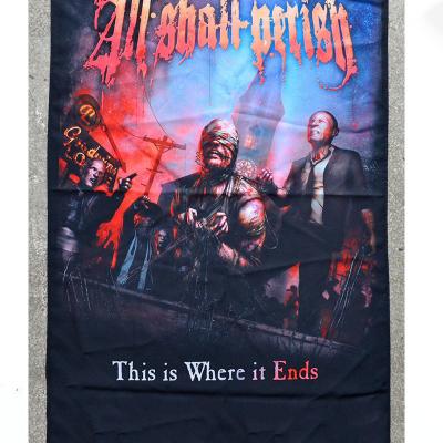 China YaoYang Outdoor Advertising Banner Knitted Polyester / Satin / Mesh Material for sale