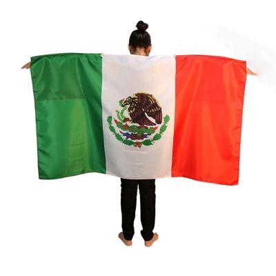 China All National Flag As Cape 68D Polyester Fabric Wearing Style for sale