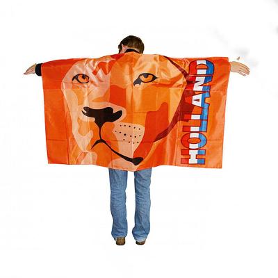 China Shawl Polyester Flag Cape Digital / Silk Printing For Decoration for sale