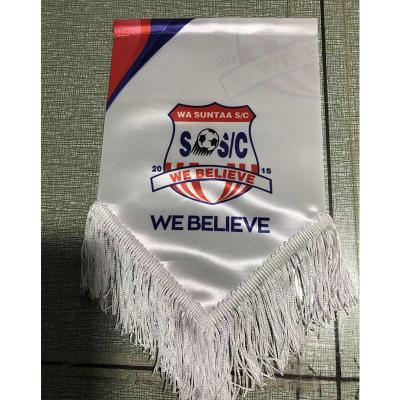 China Plain Pennant Wall Flag Sublimated Printing Blank Wall Hanging Banner for sale