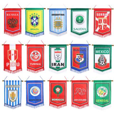 China Custom Sublimation Pennant Wall Flag Sports Hanging Wall Flag for sale