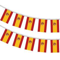 China 24 Country Teams Europe Flag Bunting 14x21cm Customized Shape for sale