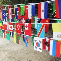 China Custom Outdoor Bunting Flag Decor 100% Polyester For Decoration for sale