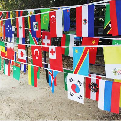 China Custom Outdoor Bunting Flag Decor 100% Polyester For Decoration for sale