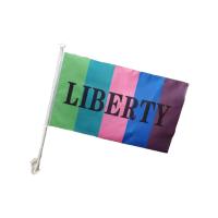 China 30*45cm Sublimation Car Flag Polyetser Small Car Flag TUV SGS Certification for sale
