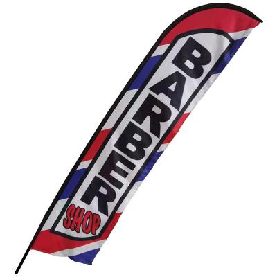 China Outdoor Advertising Teardrop Promotional Flags Knitted Polyester for sale