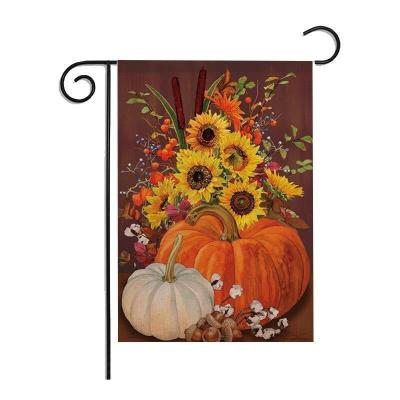 China Waterproof Decorative Yard Flag 100D Polyester Linen Fabric Material for sale