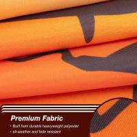 China Orange 120x180cm Halloween Outdoor Flags Double Sided Printed for sale