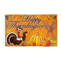China Digital Printing Custom Polyester Flag Thanksgiving Double Sided Flags 3x5 for sale
