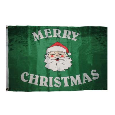 China YAOYANG Full Color Custom Polyester Flag Merry Christmas Flag 3x5 for sale