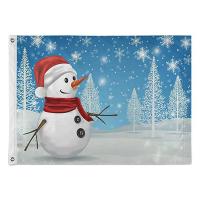 China YAOYANG Full Color Custom Polyester Flag Merry Christmas Flag 3x5 for sale