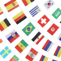 China 32 Countries String Flags Of The World Digital Printing Silk Printing for sale