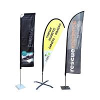 China Beach Teardrop Feather Flags For Custom Outdoor Advertising for sale