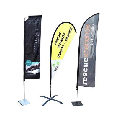 China Beach Teardrop Feather Flags For Custom Outdoor Advertising for sale