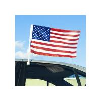 China Yaoyang Blank Personalized Car Window Flags Silk Screen Printing for sale
