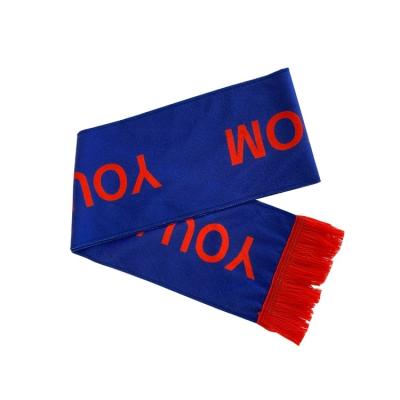 China Pantone Color Flag Print Scarf Knitted Polyester Fleece Material for sale