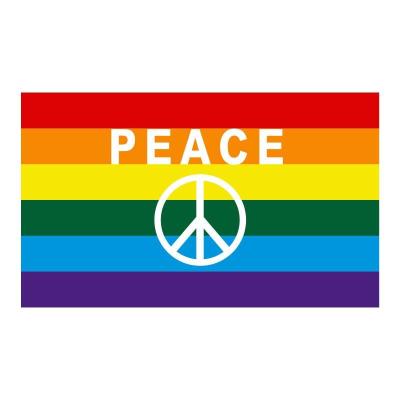 China 4 Color Pride Rainbow Flag 3x5 Digital Printing For Decoration for sale