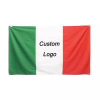 China Digital Printing Custom Polyester Flag Double Sided 100% Polyester Country Flag Banner for sale