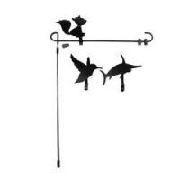 China Lifelike Custom Polyester Flag Decorative Garden Flags With Pole for sale