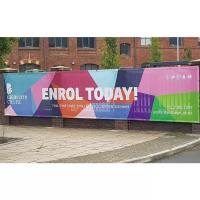 China Custom Outdoor Advertising Banner Digital Printing Polyester Material for sale