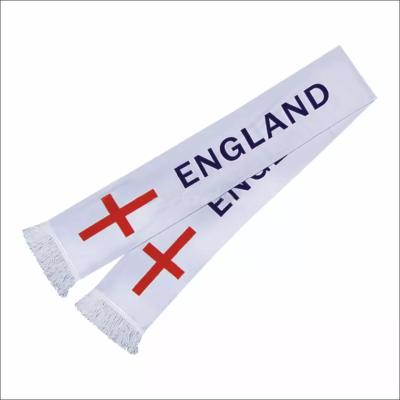 China Custom Logo Flag Print Scarf  Rectangle Flag USA Saudi Scarf Flags for sale