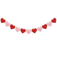 China Valentine's Heart Garland Banner String For Anniversary Wedding Birthd Party for sale