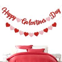 China Valentine's Heart Garland Banner String For Anniversary Wedding Birthd Party for sale