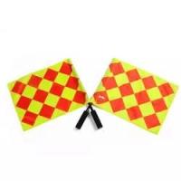 China Custom Polyester Soccer Football Referee Flags Portable OEM / ODM Designs for sale