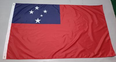 China Polyester Samoa Country Flag 3X5ft CMYK Color Samoa National Flag for sale
