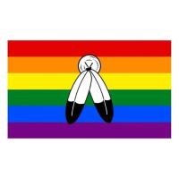 China Digital Printing Rainbow LGBT Flag 3x5 Ft 100D Polyester Bisexual Flag for sale