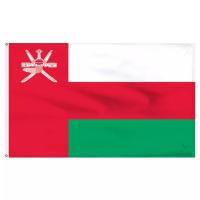 China Custom Flags 3x5 Ft Flag 100% Polyester Oman National Flag for sale
