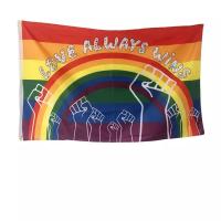 China 3x5Ft Rainbow LGBT Flags Digital Printing Bandeira LGBT Progress Flag for sale