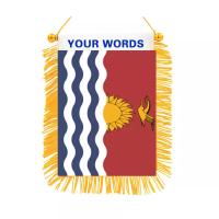China Satin Material Pennant Wall Flag Decoration Mini Fringed Liberia County Flags for sale