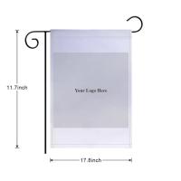 China 100D Polyester Decorative Custom Garden Flags 30x45cm Seasonal Garden Flag Set for sale