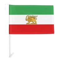 China Custom Iranian Car Window Flag Pantone color Polyester Iran Lion Flag for sale