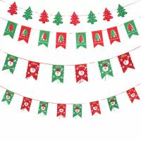 China Felt Custom Christmas Flags Hanging Atmosphere Festival Decoration for sale