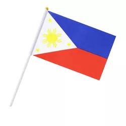 China Portable Philippine National Flag 14x21cm Filipino Hand Held Flags for sale