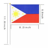 China Portable Philippine National Flag 14x21cm Filipino Hand Held Flags for sale