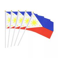 China Portable Philippine National Flag 14x21cm Filipino Hand Held Flags for sale