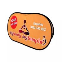China Custom Outdoor Pop Up Advertising Banners Digital Printing Polyester Material for sale