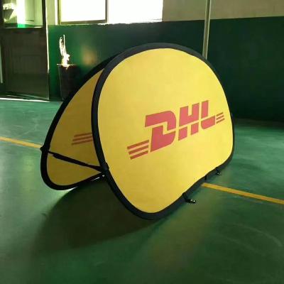 China Custom Outdoor Pop Up Advertising Banners Digital Printing Polyester Material for sale