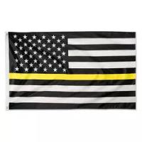 China Digital Printing Polyester American Flag 3x5 Ft Thin Blue Yellow Red Green Gray Line Flags for sale