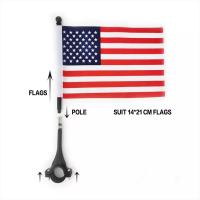 China Polyester Custom Motorcycle Flags Pantone Color Sublimation Car Flag for sale