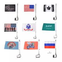 China Polyester Custom Motorcycle Flags Pantone Color Sublimation Car Flag for sale