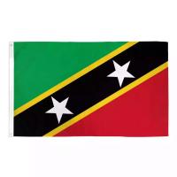 China Custom Size St Kitts And Nevis Flag Single / Double Sided Printing CMYK Color for sale
