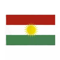 China 100% Polyester Kurdistan National Flag Pantone Color For Wedding Favors for sale