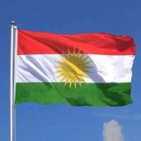 China 100% Polyester Kurdistan National Flag Pantone Color For Wedding Favors for sale