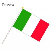 China Custom Logo Small Hand Flags LGBT Flag Portable 14x21cm/20x30cm/30x45cm for sale