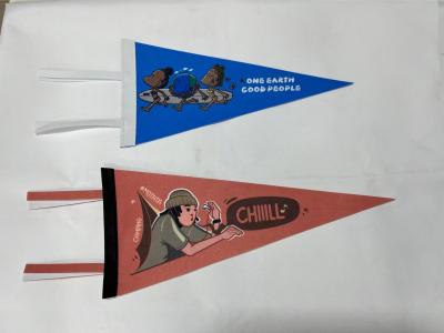 China Custom Size Non Woven Triangle Pennant Banner Factory Directly Sale for sale